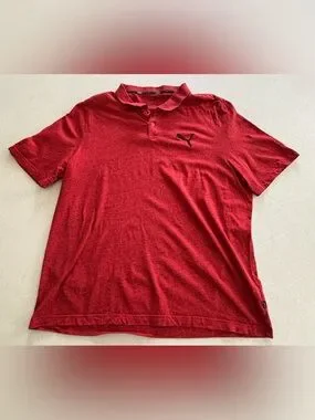 Puma | Shirts | Puma Mens Red Polo Shirt Size Xxl | Poshmark